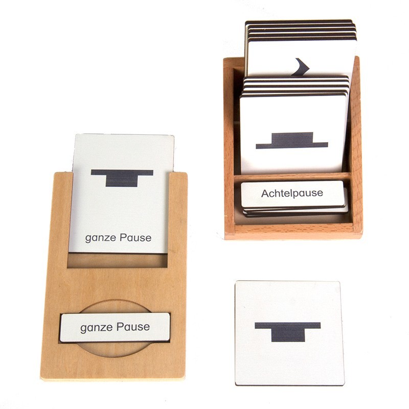 Noten-Namen Pausenwerte Klassifikationskarten