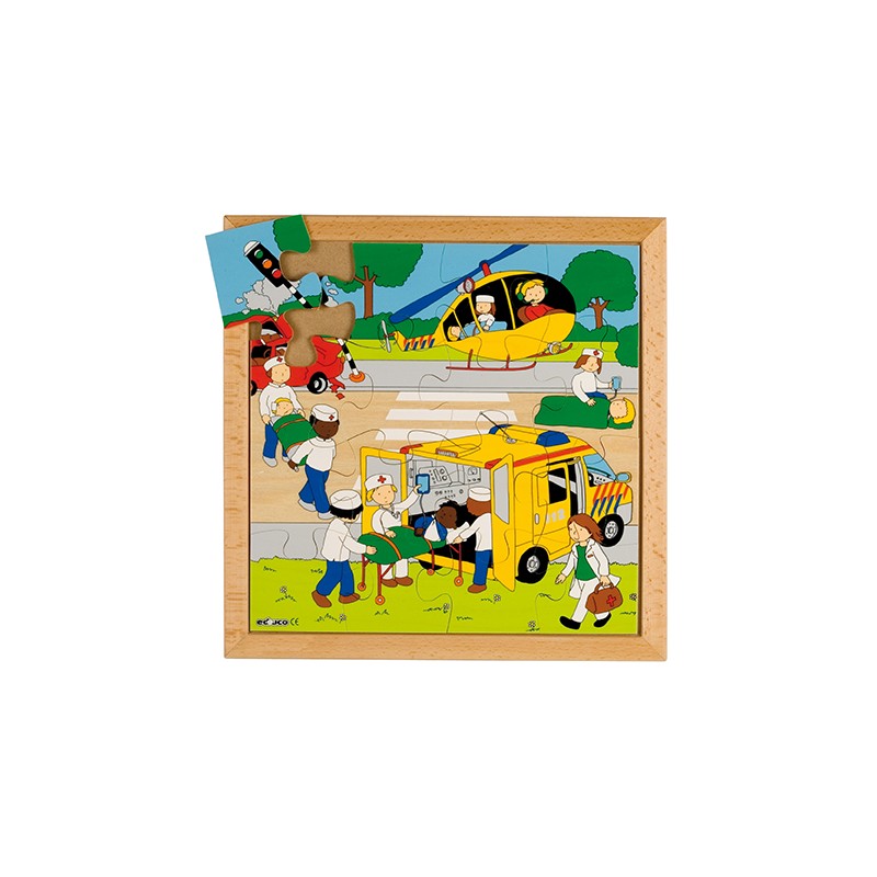 Street action puzzle - rescue